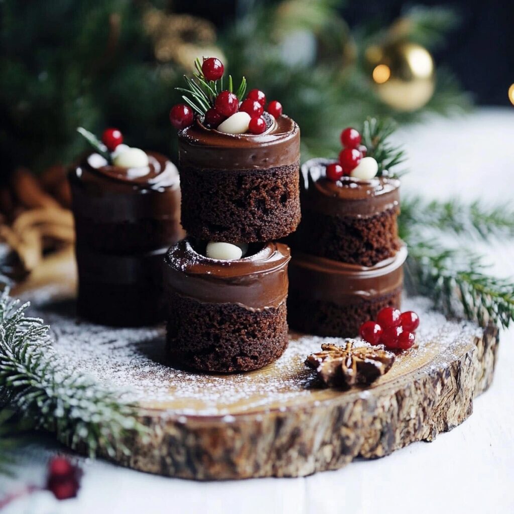 Cozy Chocolate Gingerbread Mini Cakes Recipe - Sweet Holiday Joy - Pro ...