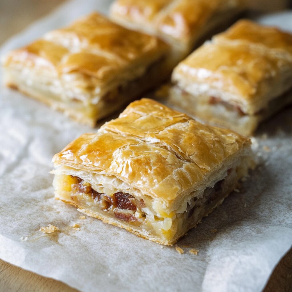 Irresistible Breakfast Stuffed Puff Pastry Bars Recipe for Busy ...