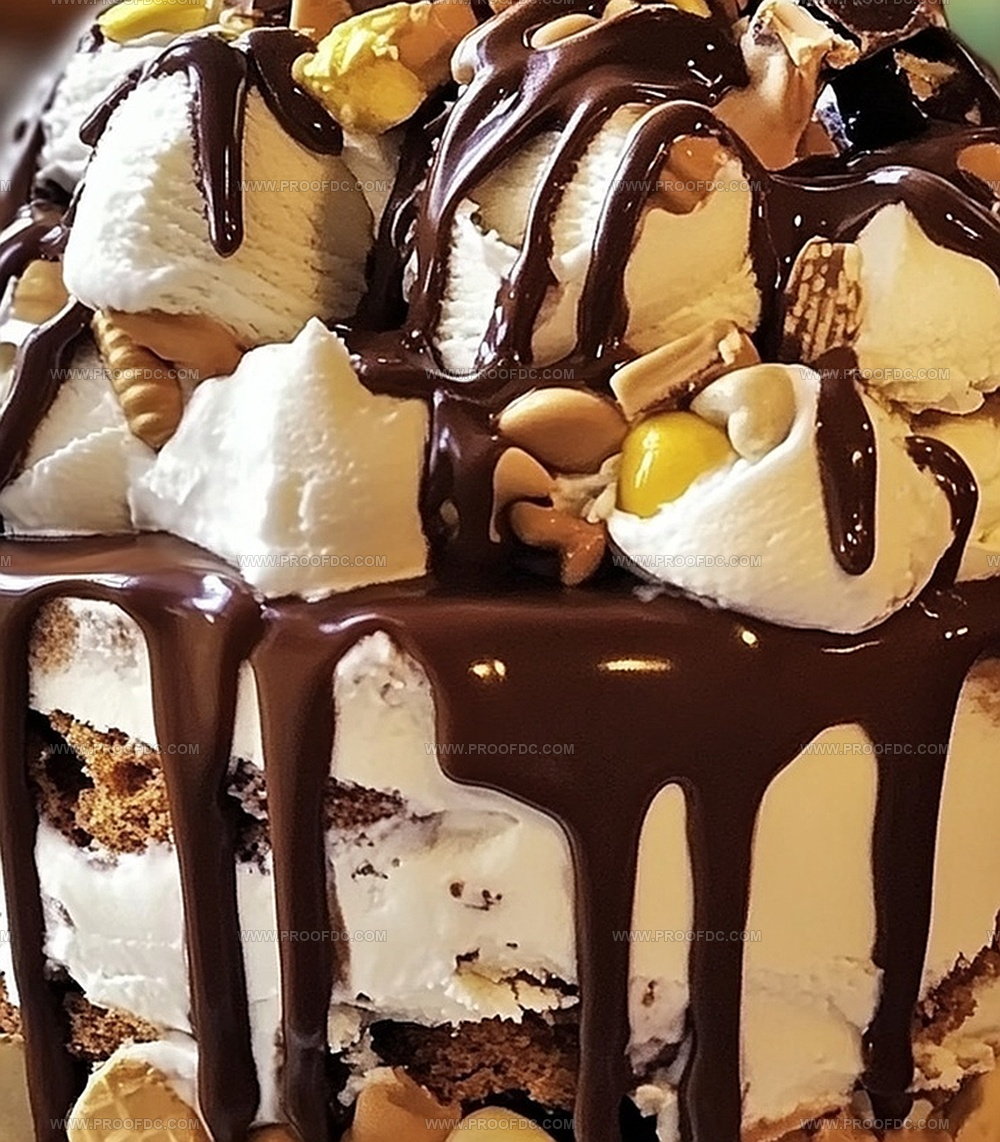 Dreamy Reeses Overload Ice Cream Sundae Cake Recipe for Fans - Pro of ...
