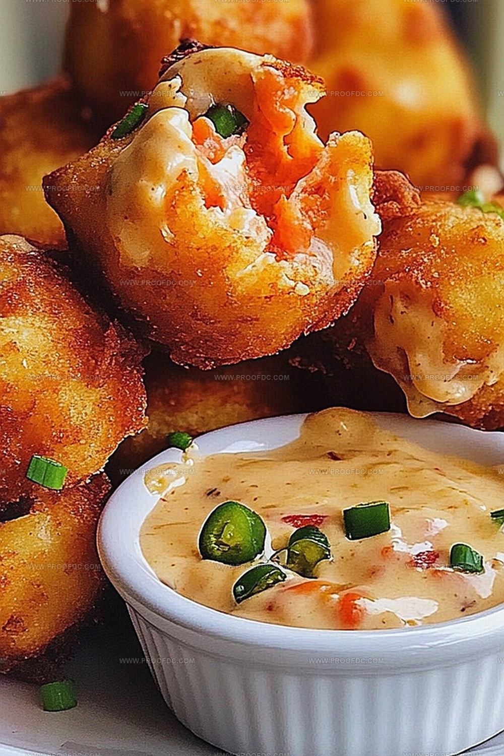 Crispy Crawfish Beignets with Jalapeño Cheddar Dip Recipe: A Spicy Joy ...