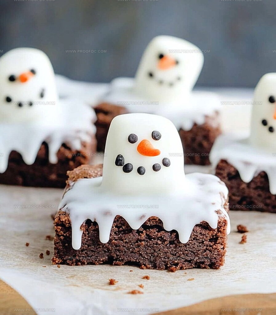 Adorable Melted Snowman Brownies Recipe for Winter Fun - Pro of ...