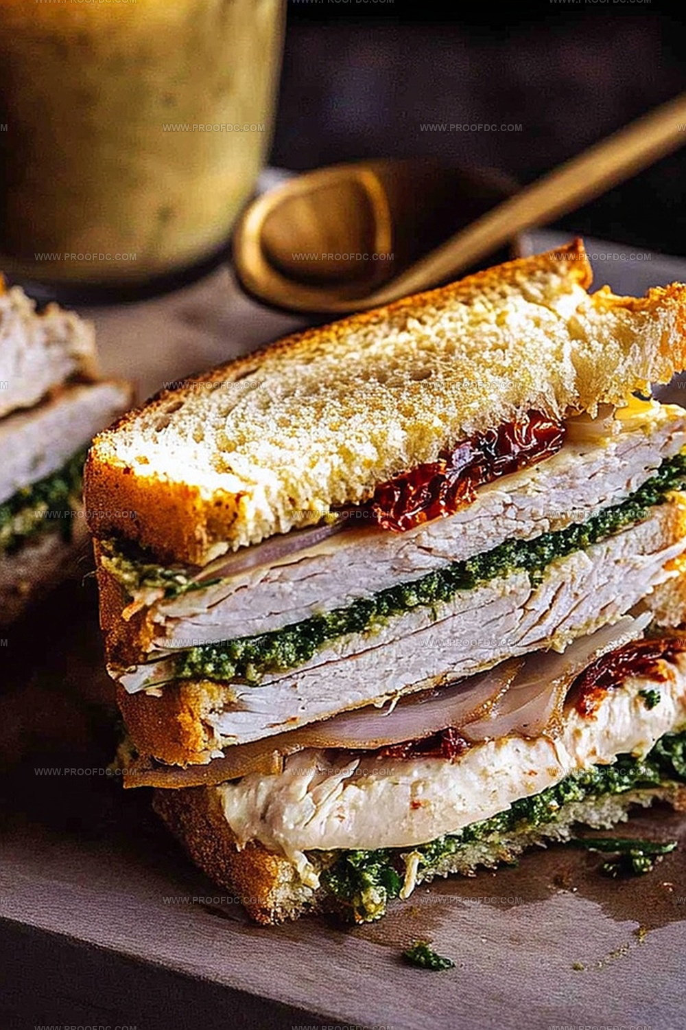 Zesty Sun-Dried Tomato Pesto Turkey Sandwich Recipe for Lunch - Pro of ...