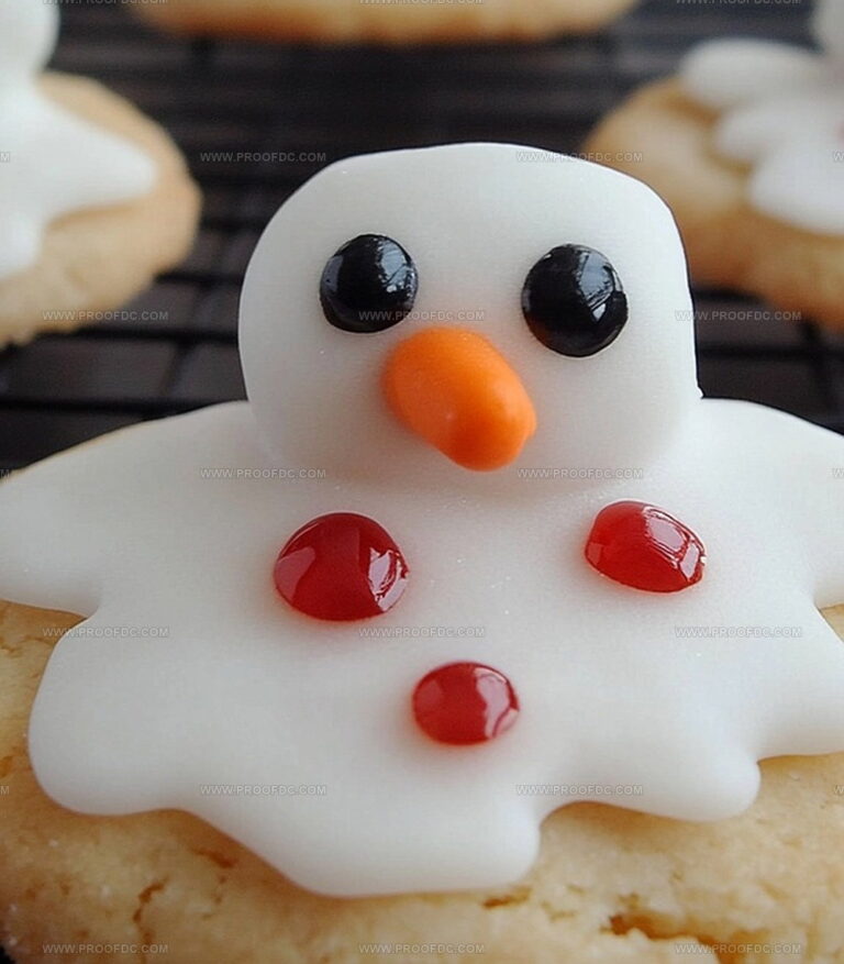 The Cutest Melted Snowman Biscuits Recipe for Winter Baking Fun - Pro ...