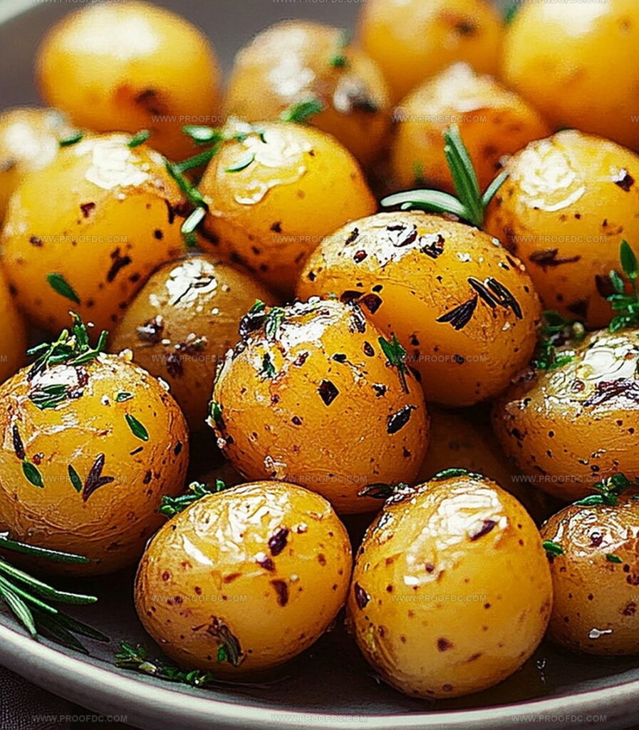 Crispy Garlic-Kissed Roasted Baby Potatoes With Rosemary Recipe - Pro ...